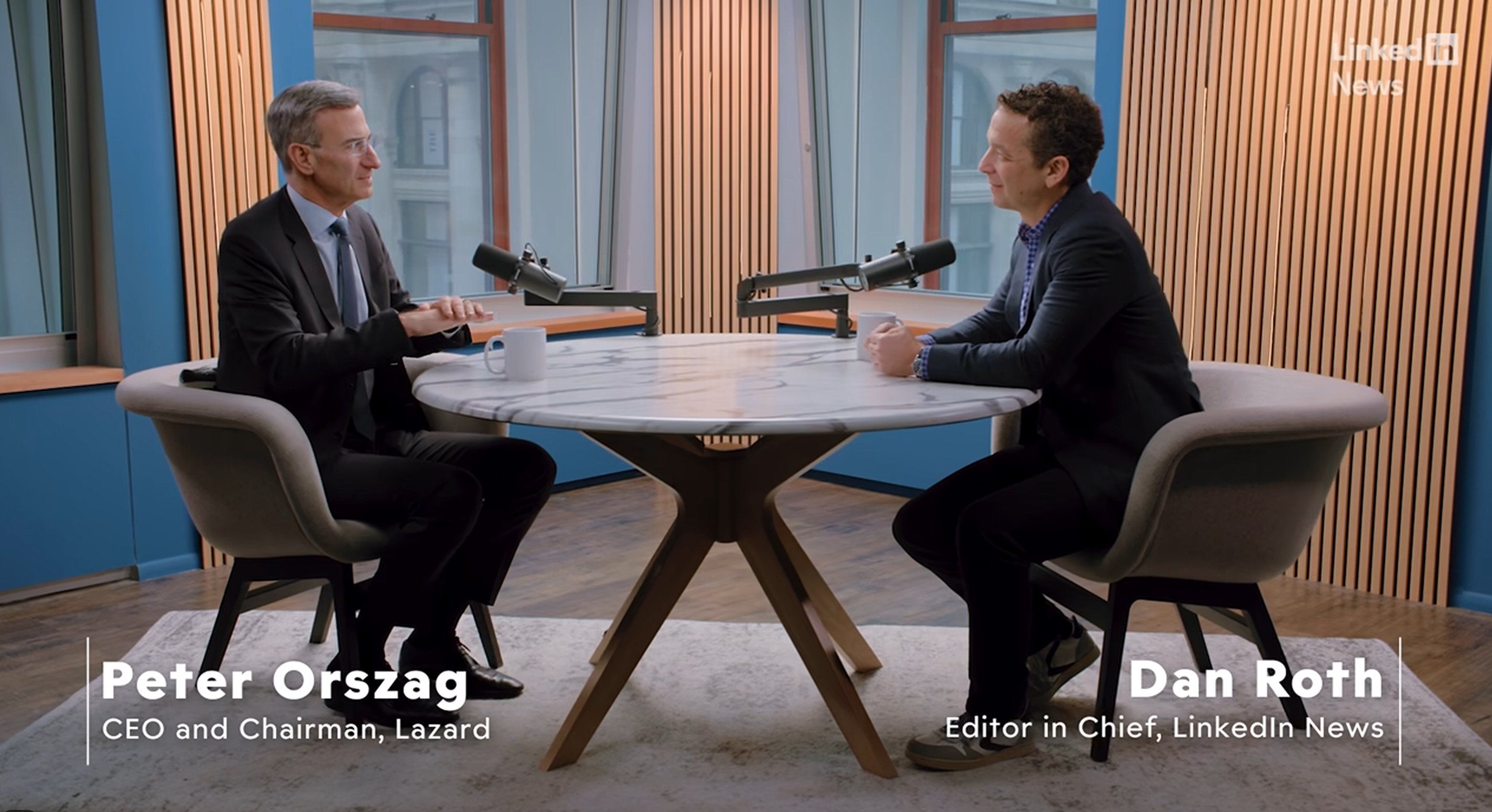 Lazard CEO and Chairman Peter Orszag on LinkedIn's "This is Working ...